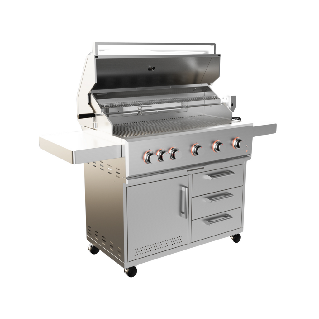 Bear Grill - 42" SUN BUNDLE - Luxury Outdoor BBQ Grill & Cart – BEAR GRILL