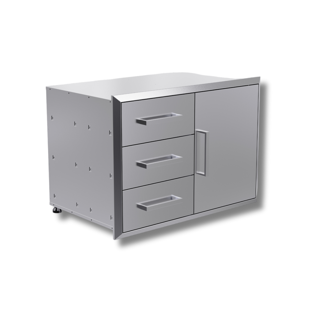 Bear Grill - Triple Drawer-Door Combo - 304 Stainless Steel – BEAR GRILL